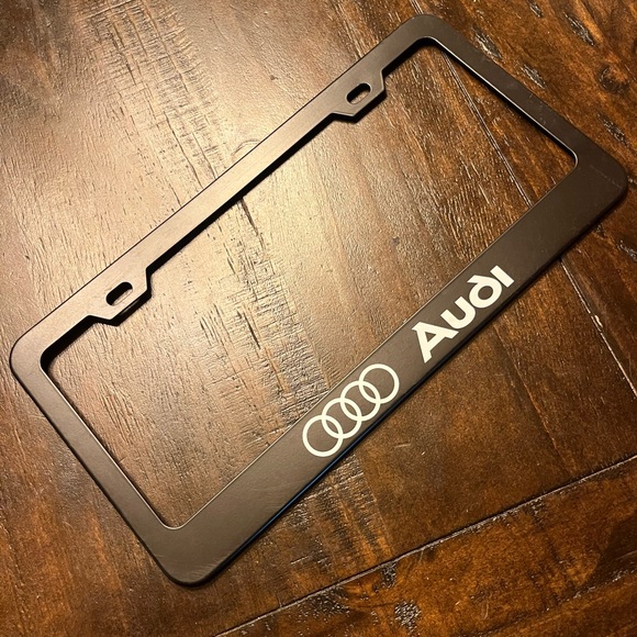 Audi | Other | Audi Black License Plate Frame | Poshmark